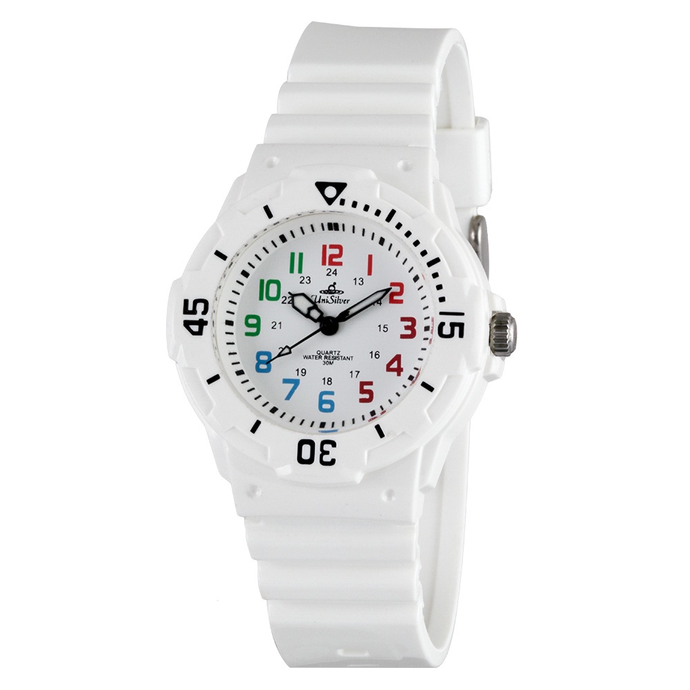 UniSilver TIME Women's Analog White Rubber Watch KW3909-2111 | Shopee ...