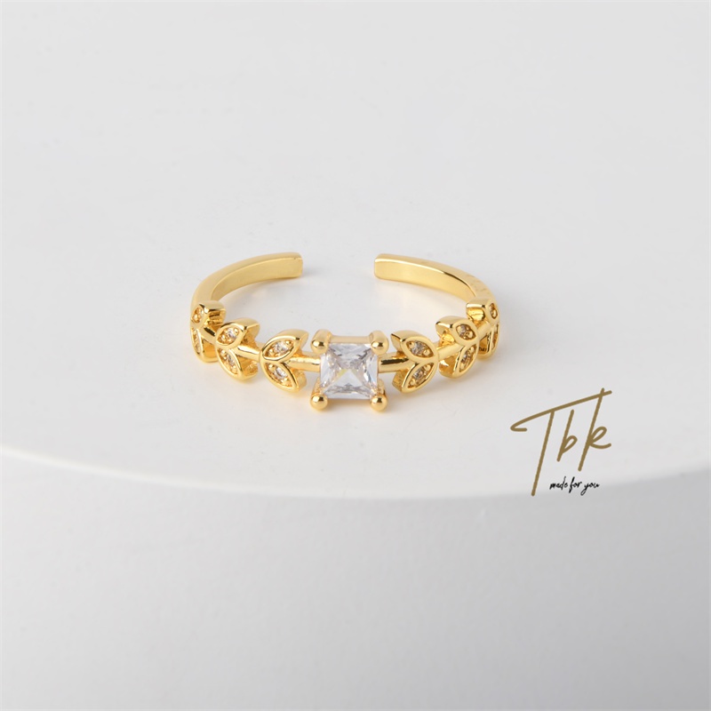 TBK Promise Rings 18k Gold Wedding Ring Accessories for Women ...