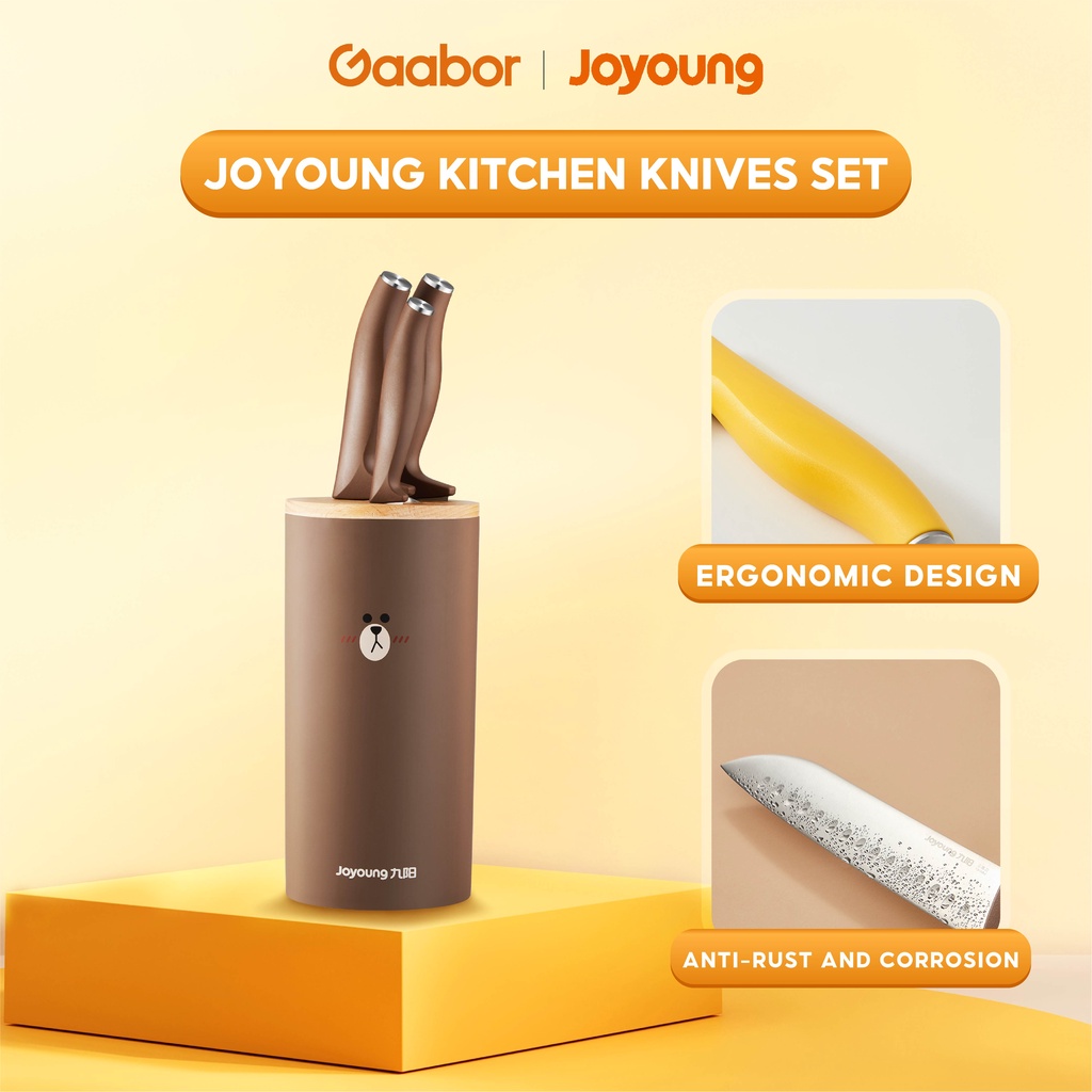 GAABOR x Joyoung Complete Household Knives Set Kitchen Knives Set ...
