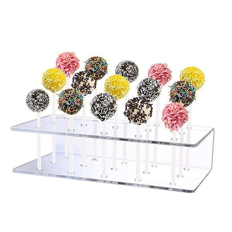 Acrylic Lollipop Stand 15 holes transparent candy Stand Display display ...