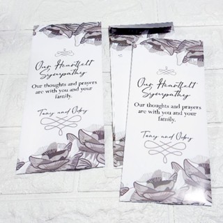 Personalized Condolence/Sympathy Check/Money Envelope | Shopee Philippines