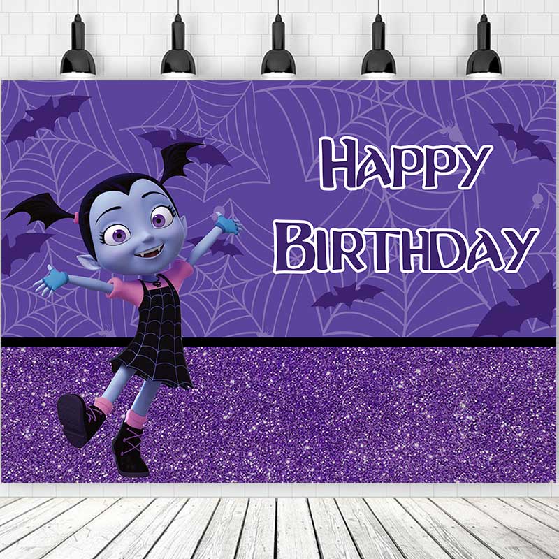Vampire Girl Birthday Backdrop For Photography Baby Shower Kids ...