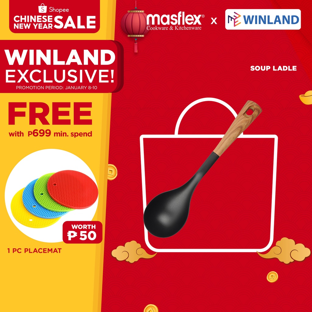 MASFLEX by Winland Soup Ladle Made of Durable Polypropylene HI-038 ...