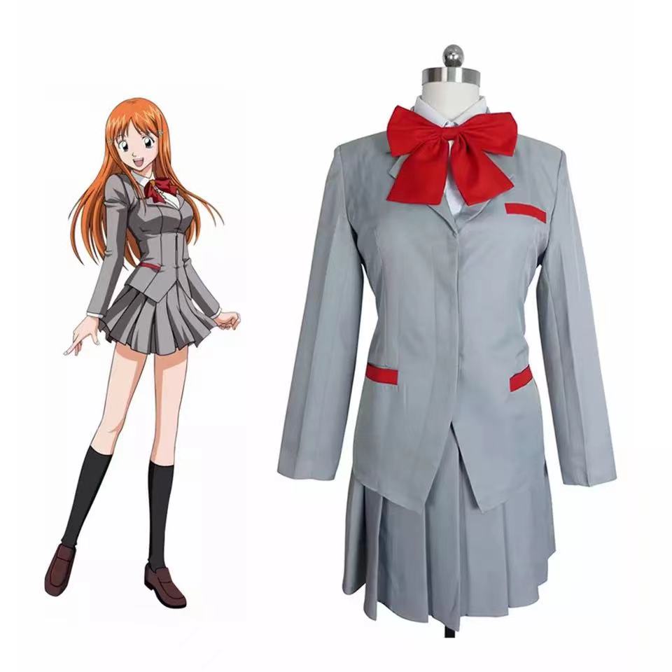 Anime Cos BLEACH Inoue Orihime Cosplay Costumes Outfit Halloween ...