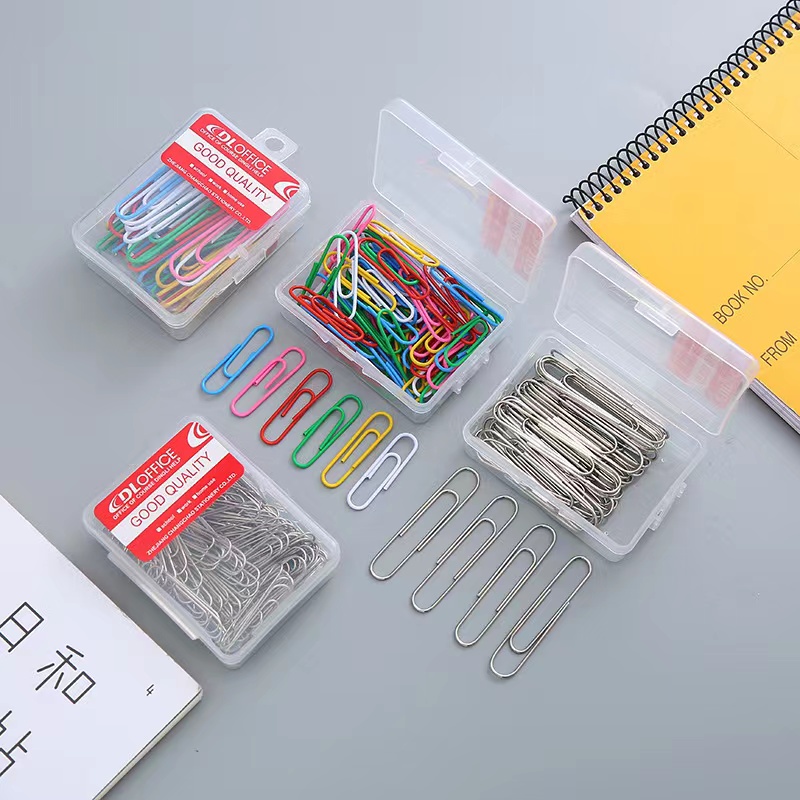 DLOFFICE Paper Clips Assorted Mixed Colored Clip School Office Supplies ...