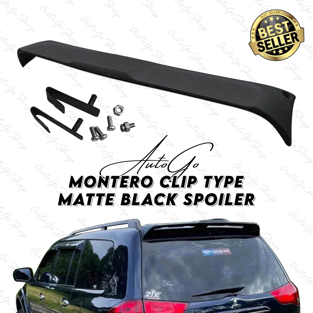 Mitsubishi Montero 2009 - 2015 Clip Type Rear Trunk Spoiler (Matte ...