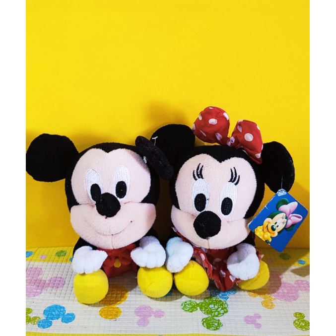 Mickey and Minnie Mouse Plushies Set DISNEY | Shopee Philippines
