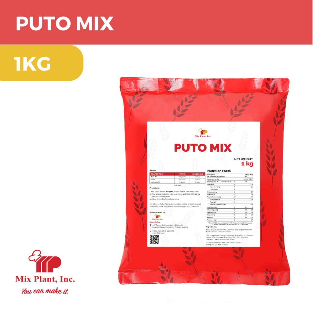Mix Plant Puto Mix 1KG | Shopee Philippines