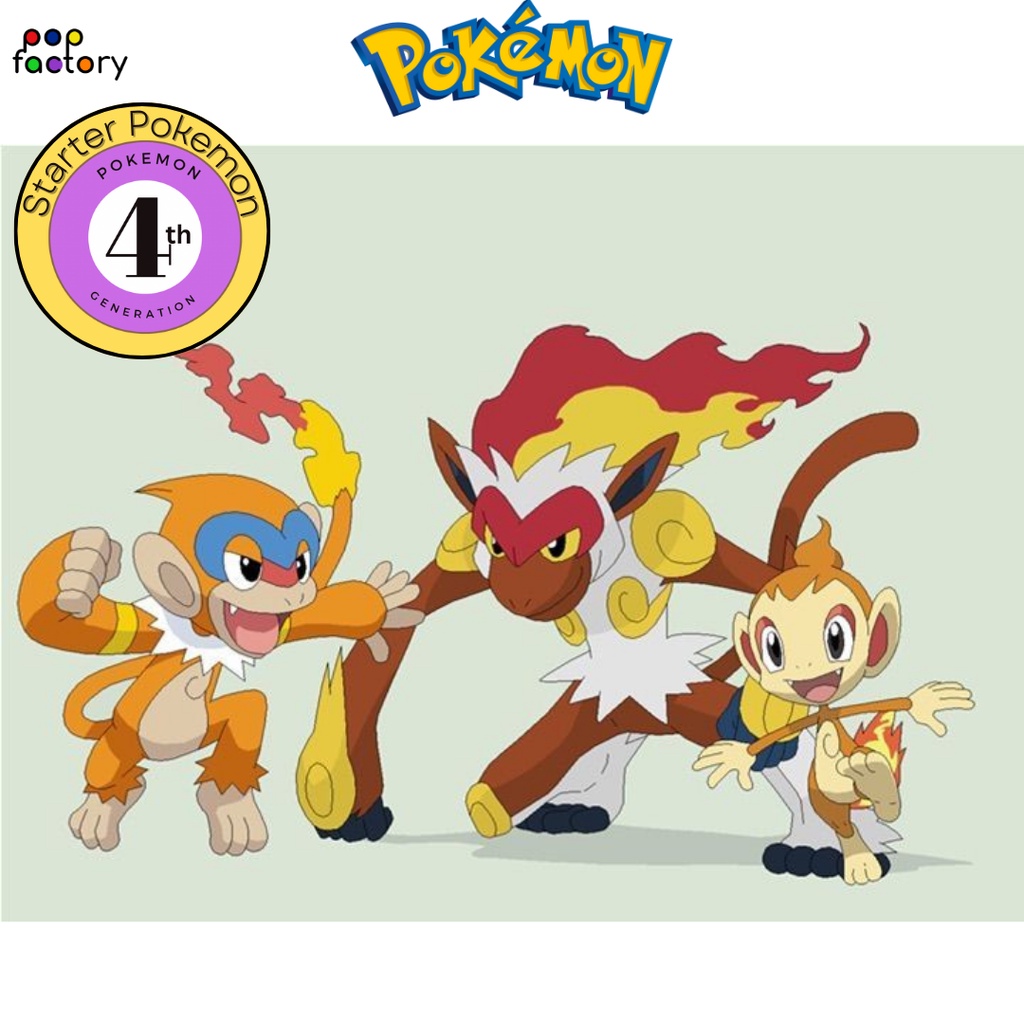 Chimchar , Monferno and Infernape Pokemon Cards TCG (4th Gen STARTER ...