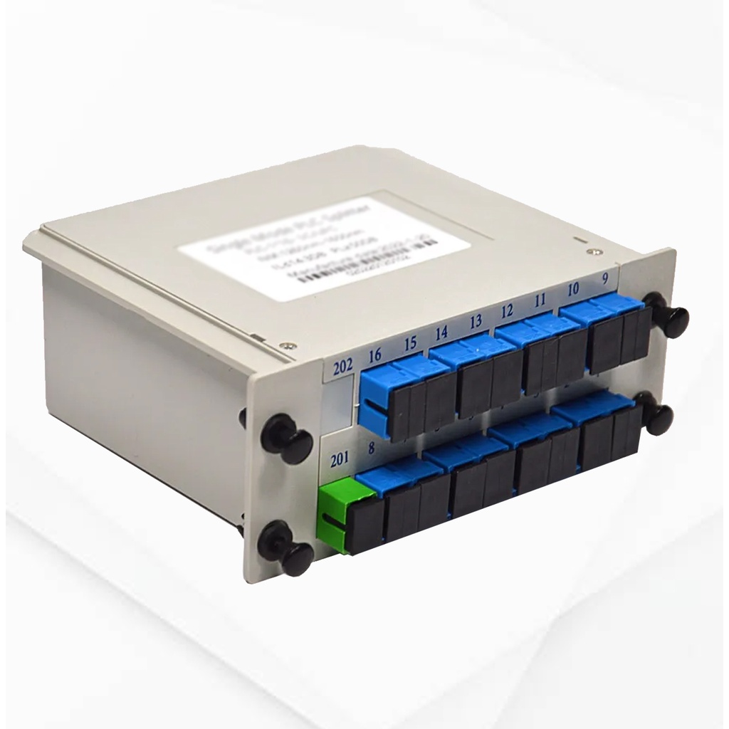 Fiber Optic Splitter 16 Port Connector Inserting Cable Box SC/UPC (Blue ...