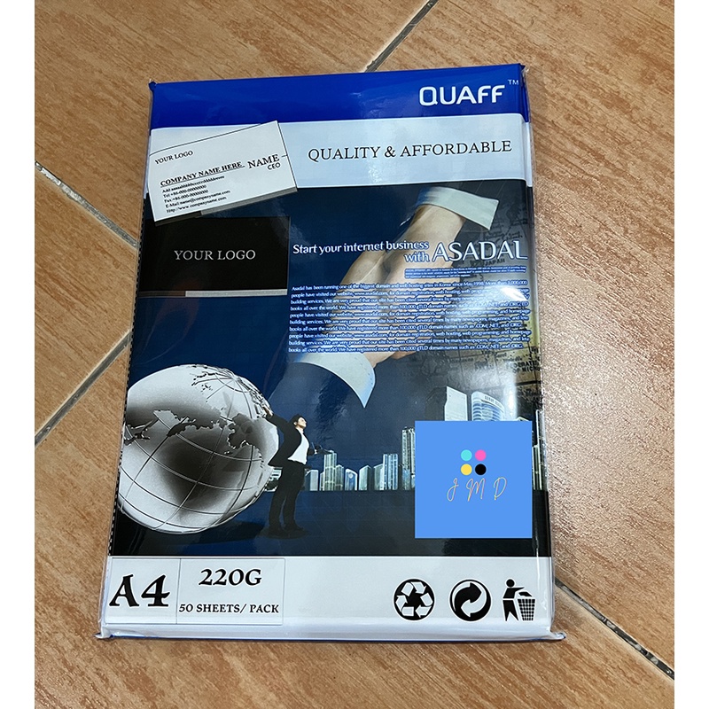 QUAFF Matte Calling Card Paper 220GSM / 250GSM A4 size 50sheets per ...