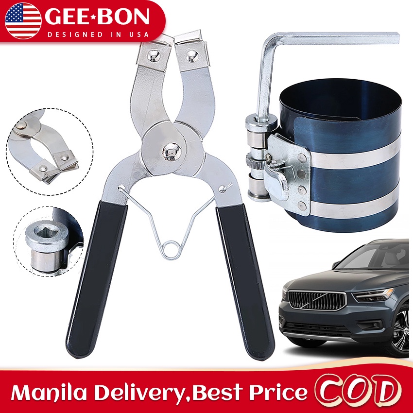 GEEBON Engine Piston Ring Caliper Compressor Ratchet Pliers Installer ...