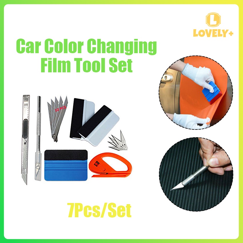 7Pcs Wrapping Felt Squeegee Cutter Tool Set For Car Sticker ...