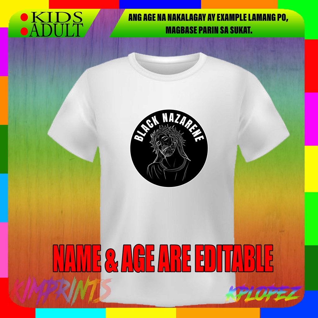 HESUS NAZARENO BLACK NAZARENE JESUS NAZARENO GRAPHIC T-SHIRT DESIGN ...