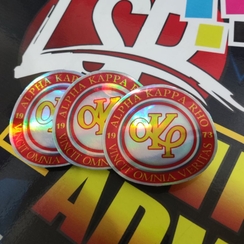 ALPHA KAPPA RHO (AKP) 3pcs HOLOGRAM CAR STICKER (High Quality) | Shopee ...