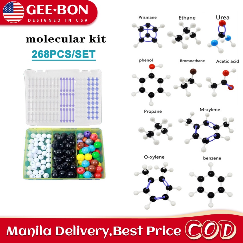 GEEBON 268PCS Molecular Structure Model Organic Chemistry Atom Student ...
