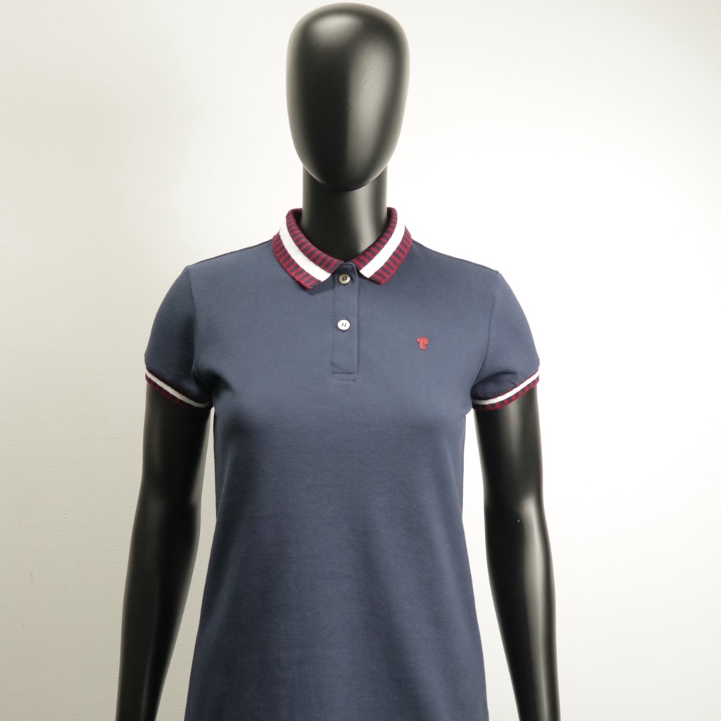 COLLEZIONE C2 22WT1K048 NAVY BLUE Pique Women Polo Shirt Regular Fit ...