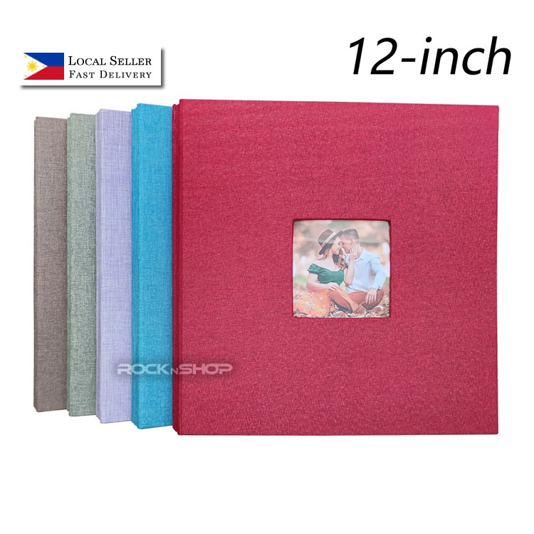 DIY Self Adhesive Photo Album 12-inch Large Capacity Cover Binder ...