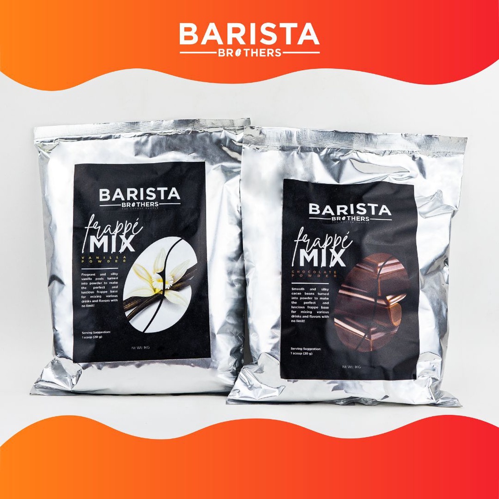 Barista Brothers Frappe Mix Powder Vanilla and Chocolate 1KG Pack ...