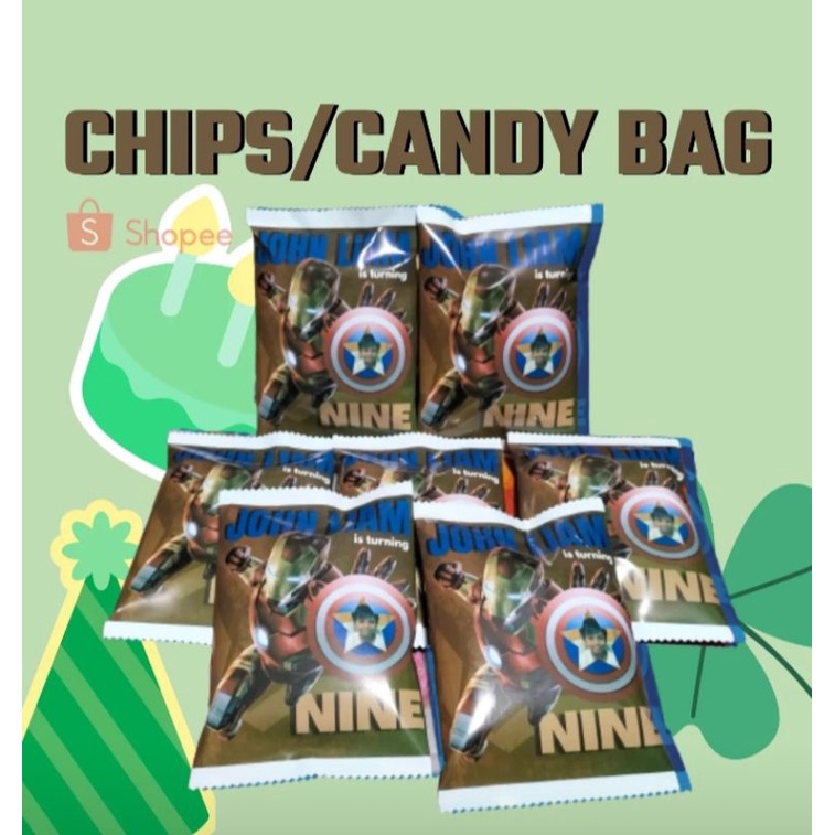 PERSONALIZED CHIPS/CANDY BAGS (12 PER PACK) | Shopee Philippines