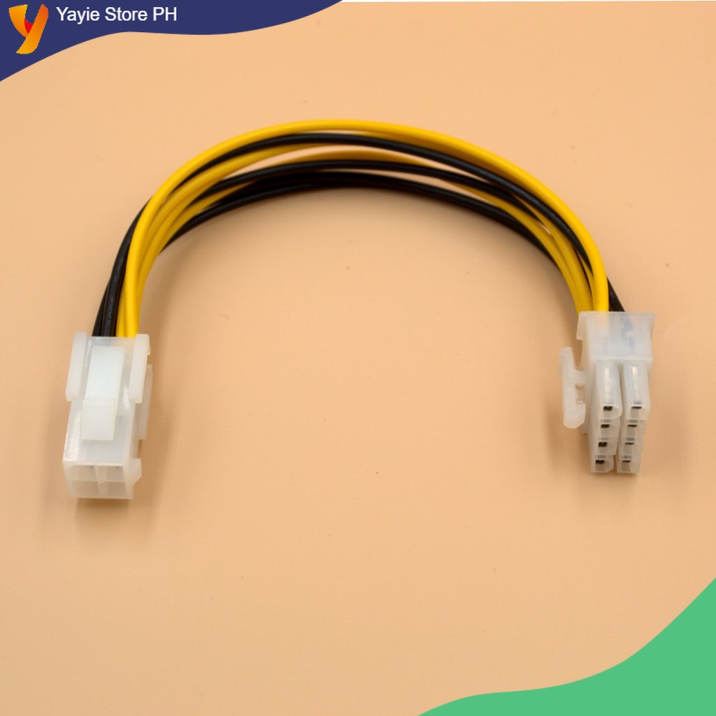4 Pin Female to 8 Pin Male EPS Adapter CPU Motherboard Power Supply ...