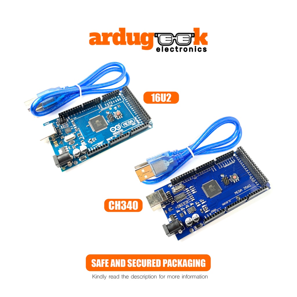 Arduino Mega Atmega2560 R3 16u2 Ch340 Arduino Compatible With Cable Shopee Philippines