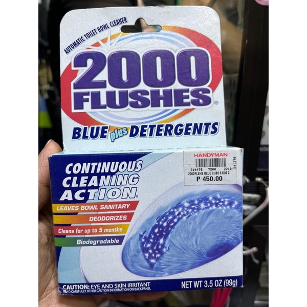 2000 Flushes blue plus detergents | Shopee Philippines