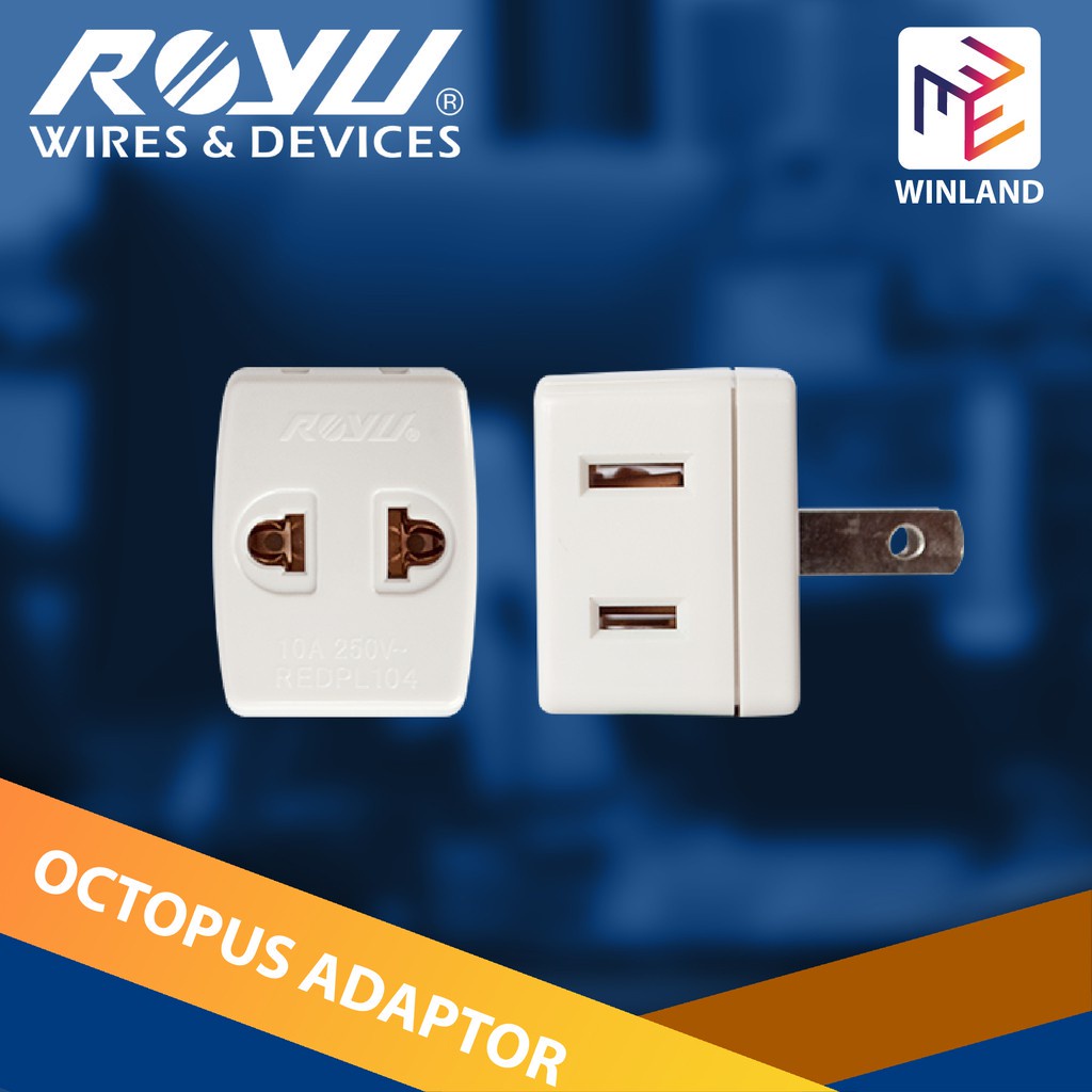 ROYU by Winland Universal Socket Adaptor Adapter Travel Power Plug ...