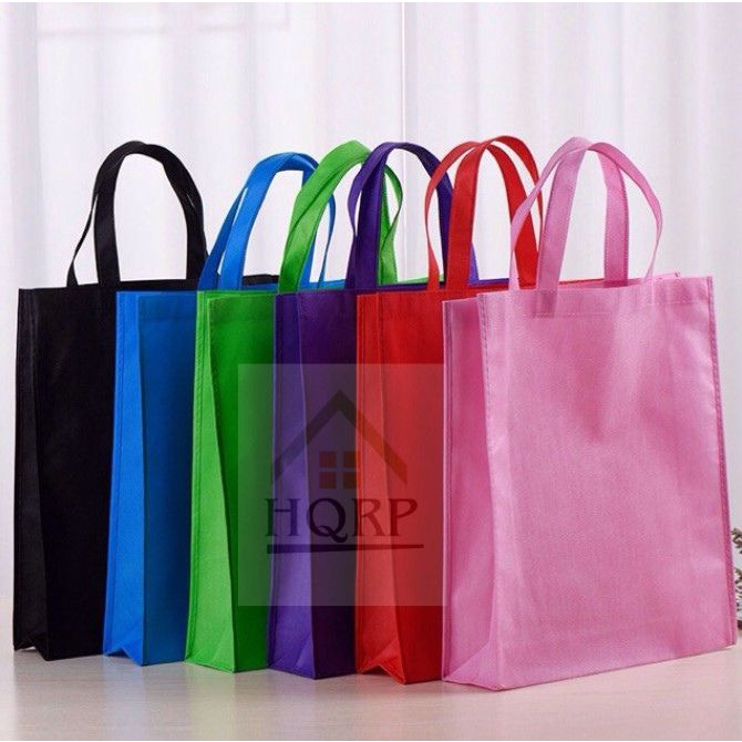20pcs Tote Eco Bag 4 Sizes Expandable Handle Non-woven Handbag Shopping ...