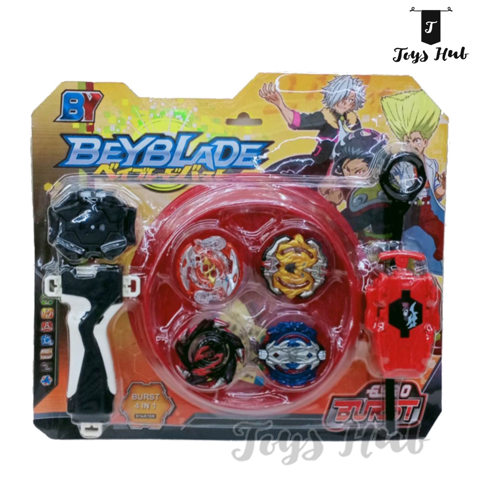 New 4 in 1 Bey Battle Evolution Blade Turbo Bay Burst Two-Way Launcher ...