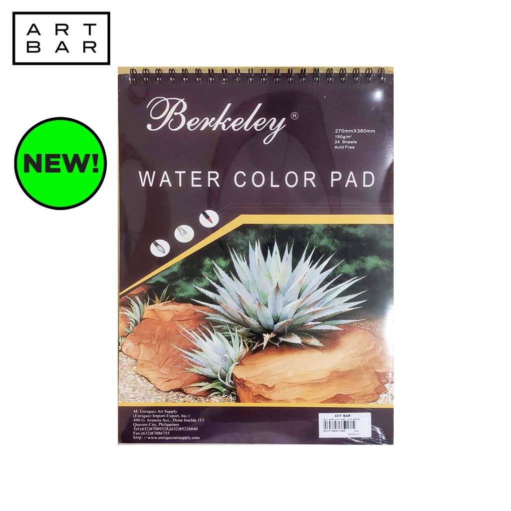 Berkeley Watercolor Pad A113 11X15 24 Sheets - Art Bar PH | Shopee ...