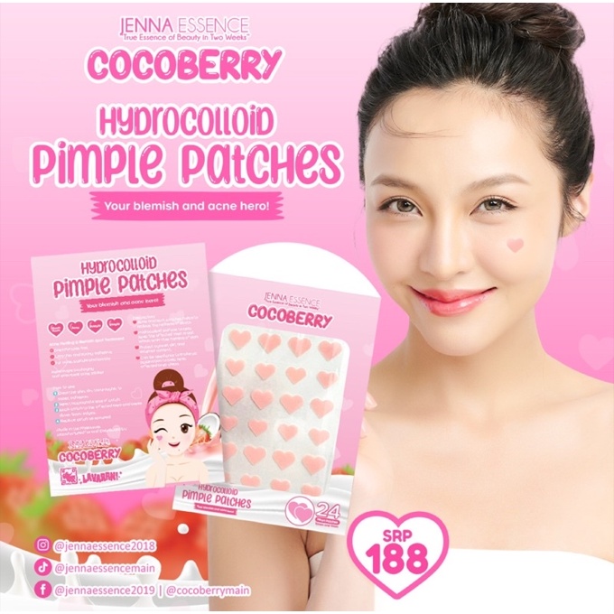 COCOBERRY Hydrocolloid Pimple Patches by Jenna Essence | Shopee Philippines