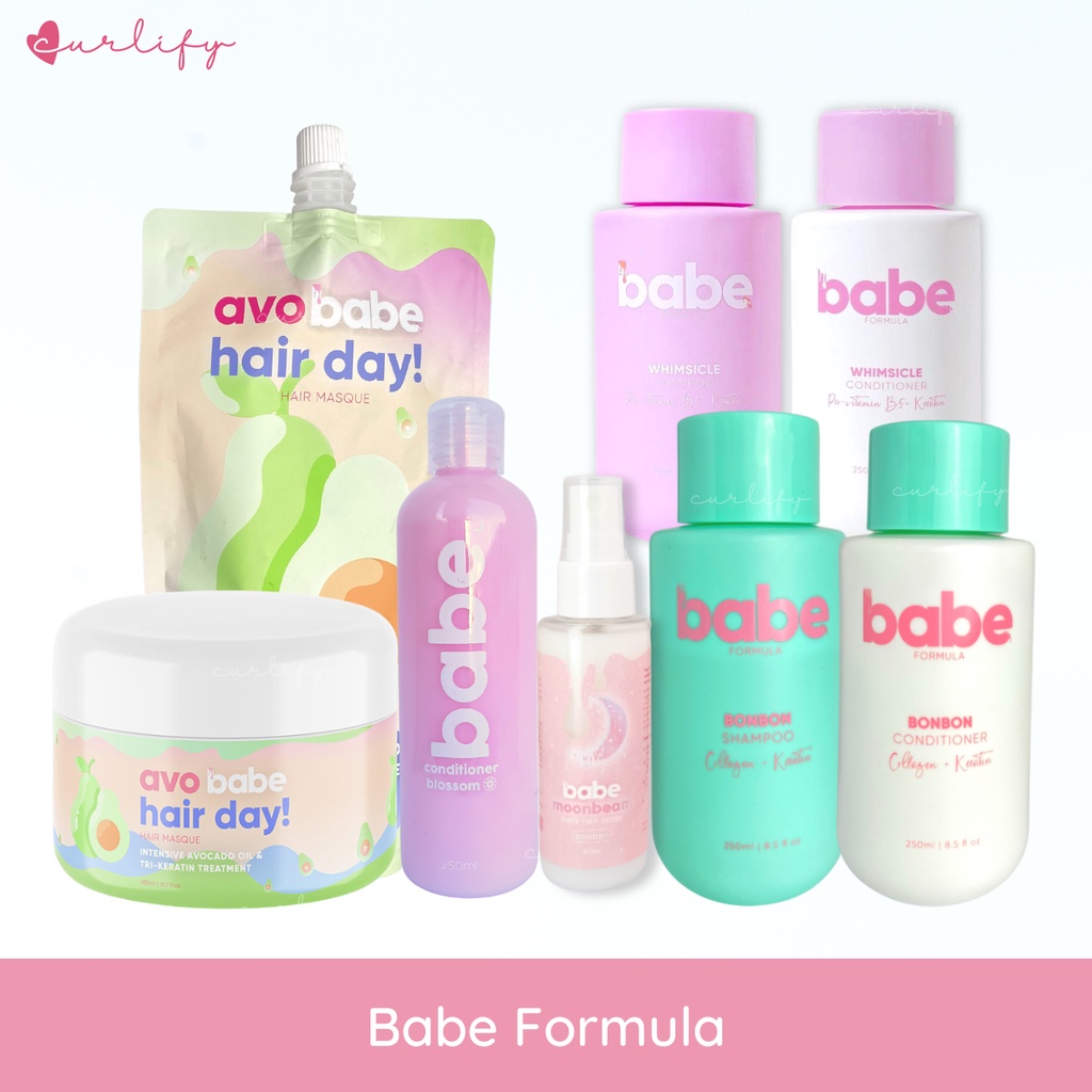 Babe Formula Bonbon Shampoo Conditioner Moonbeam and Avo Babe Hair ...