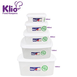 KLIO by Winland Square Stackable Food Keeper Kitchenware Container Storage Bin KL-SA(WHT ...
