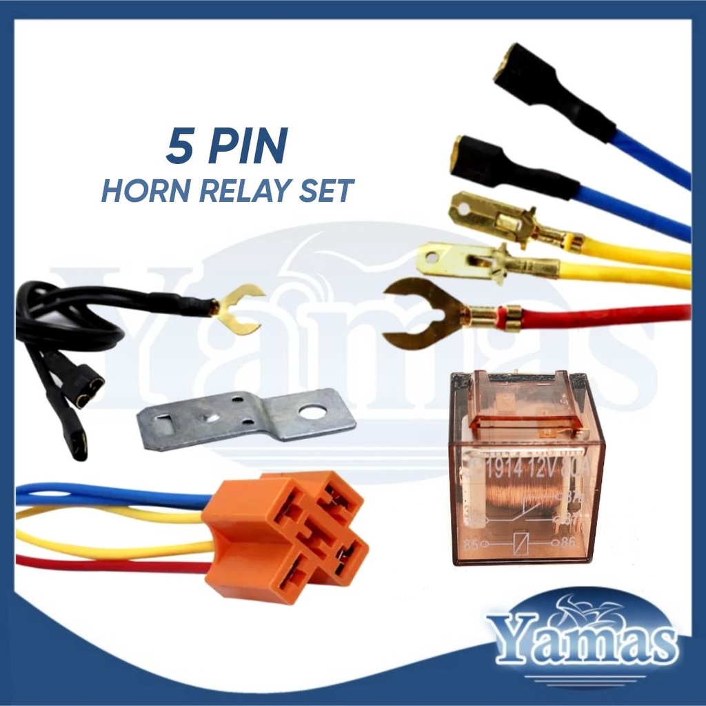 Horn Relay Mini Driving Light Relay Transparent Socket and Harness 5pin ...