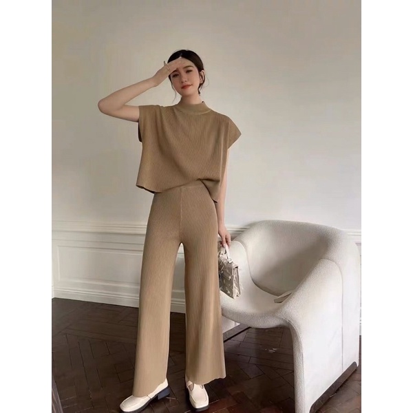 Only.Fashion Short Sleeve Knitted Terno Pants #5606 | Shopee Philippines
