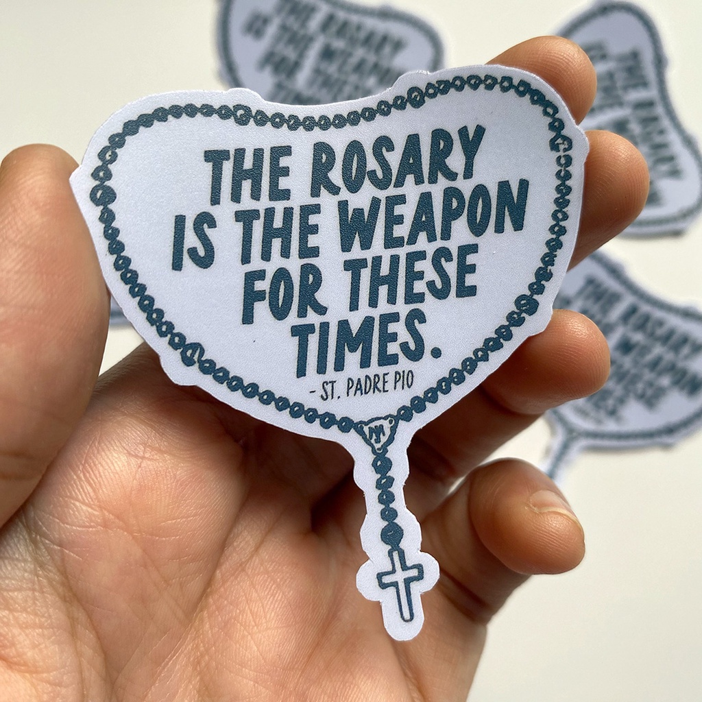 The Rosary Catholic Vintage Waterproof Vinyl Sticker | Shopee Philippines