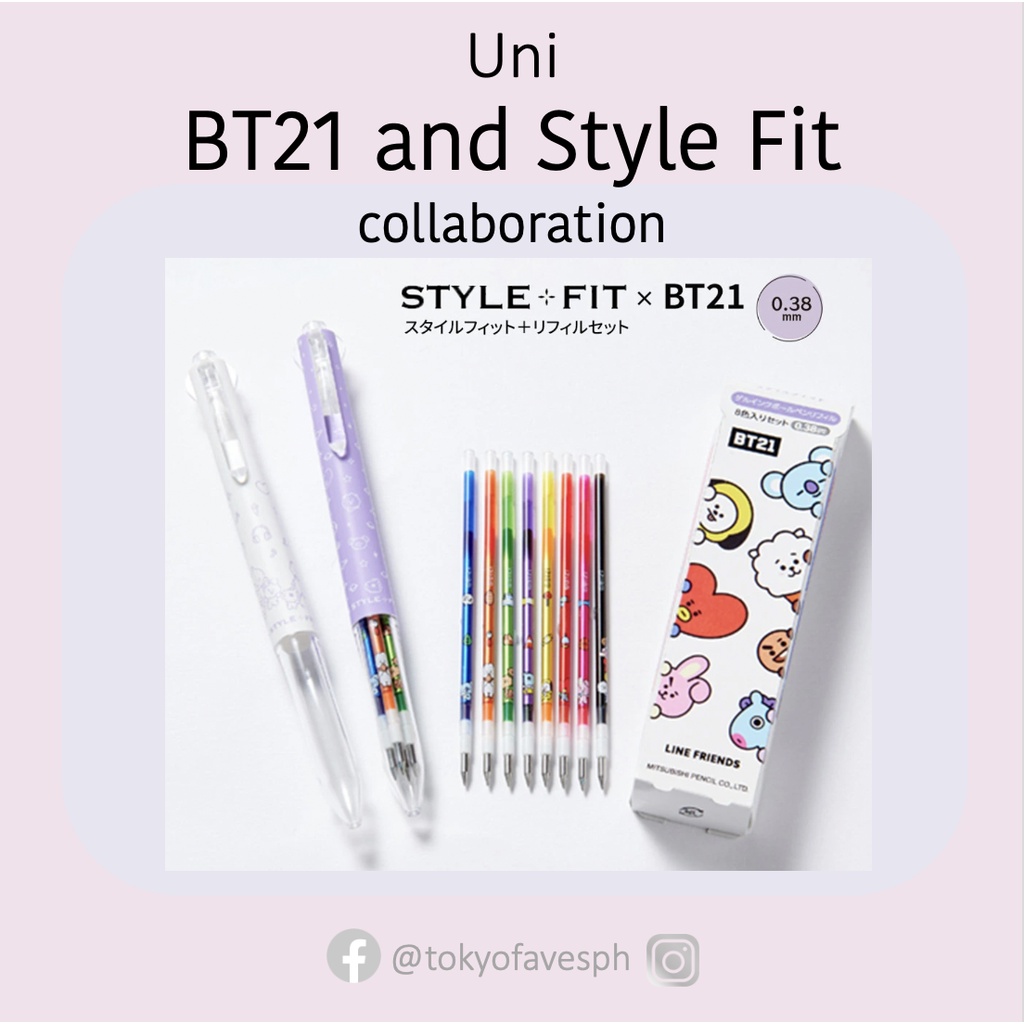 BT21 and Uni Style Fit Pen and Ink collaboration | Shopee Philippines