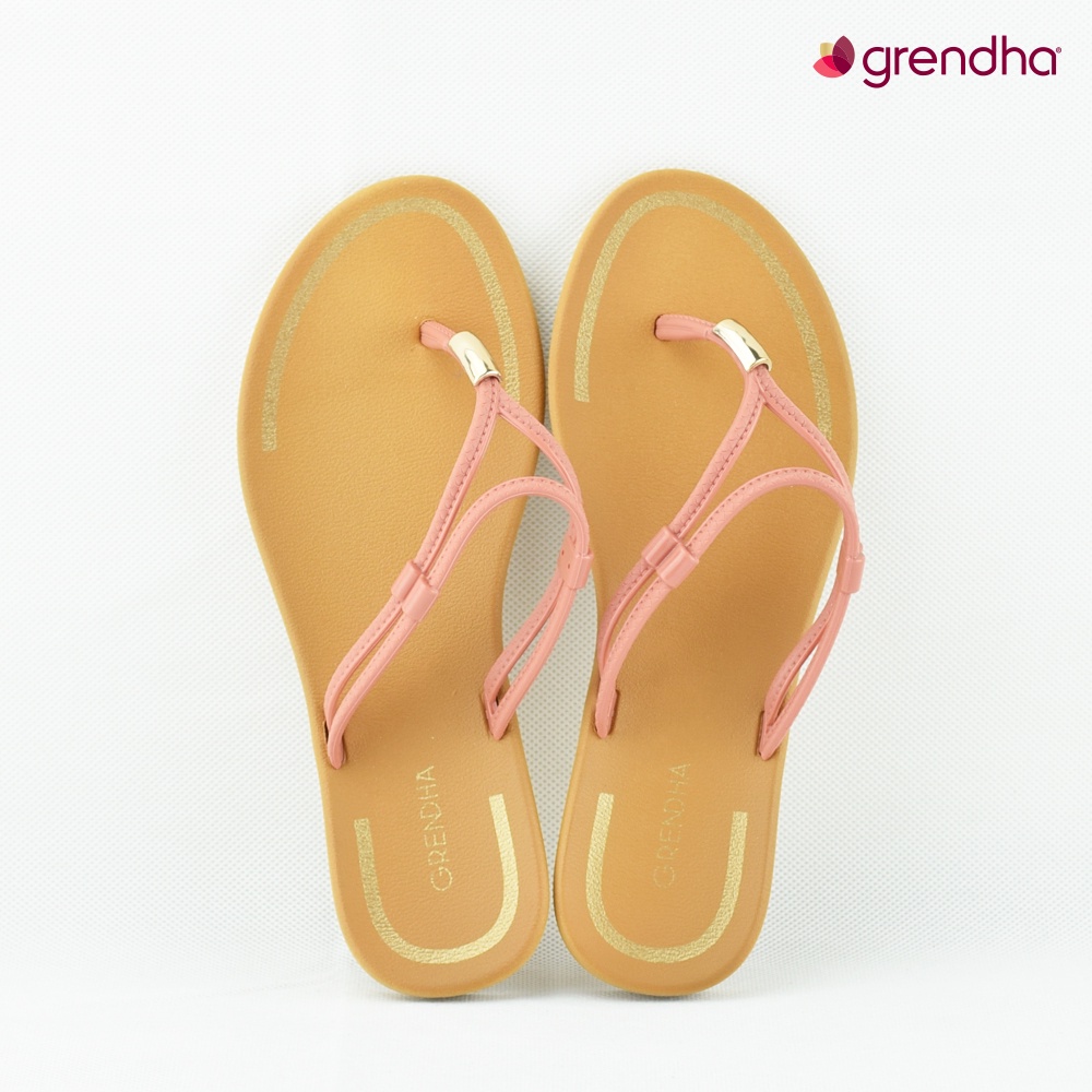 Grendha Cacau Minimal Fem Vintage Pink Women's Slippers | Shopee ...