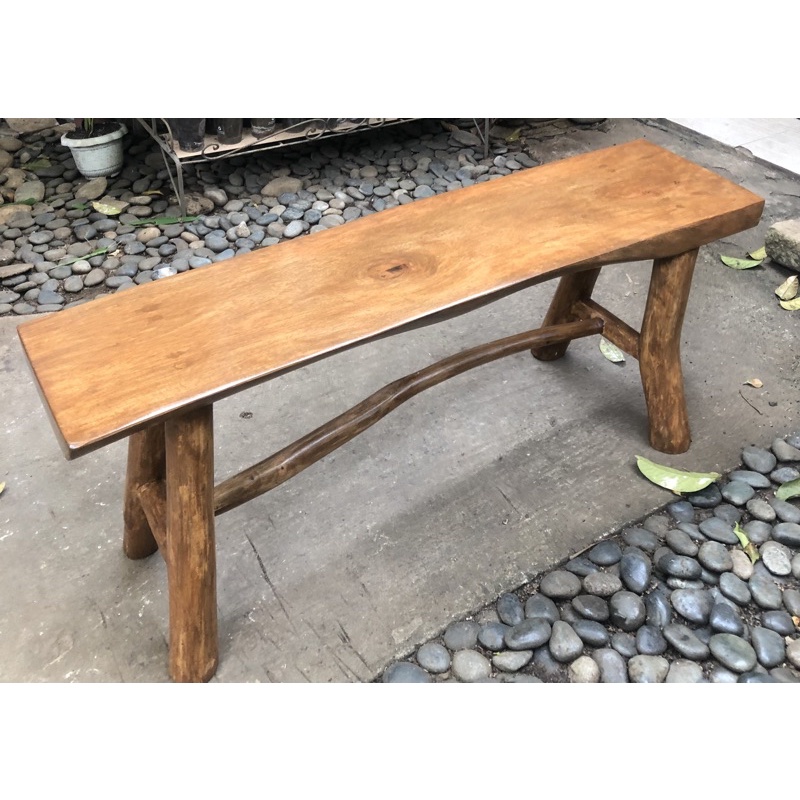 Dining Bench - Mahogany wood | Shopee Philippines