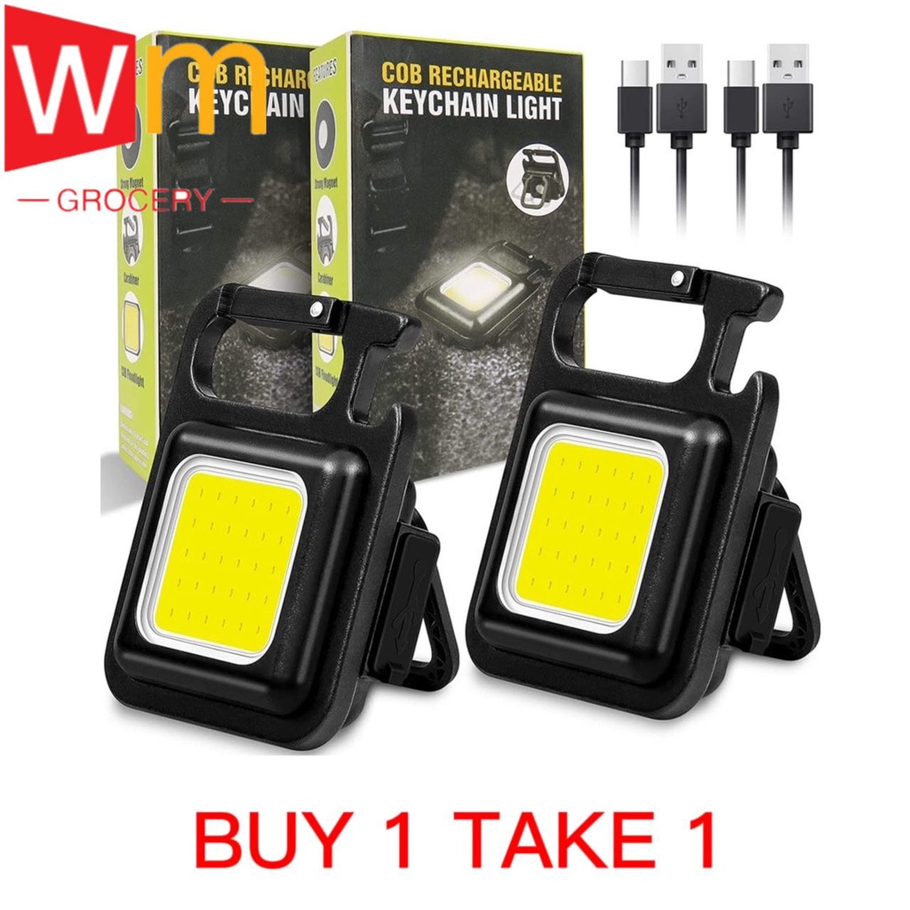 WM-(BUY 1 TAKE 1 )Multifunctional USB Rechargeable COB Work Lamp Mini ...