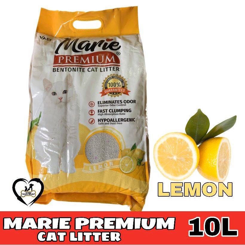 MARIE Cat Litter Sand (LEMON SCENT) 10L or 8KG | Shopee Philippines