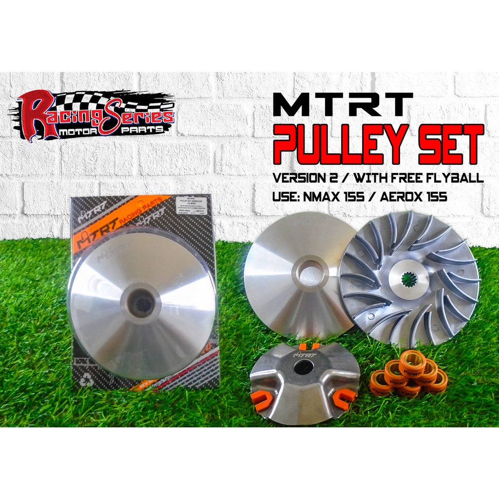 mtrt version 2 pulley set nmax 155 v2 aerox 155 with free flyball ...