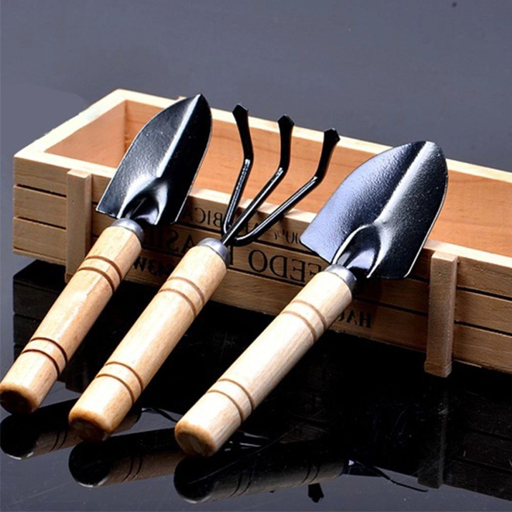 FAMILIFE Set of 3 Garden Tools Shovel Planting Tool Iron Garden Tools ...