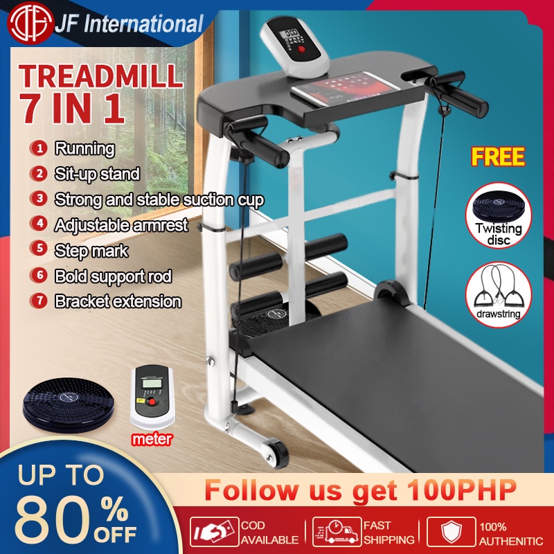 Treadmill Multifunctional Manual Treadmill, Foldable Walking Machine ...