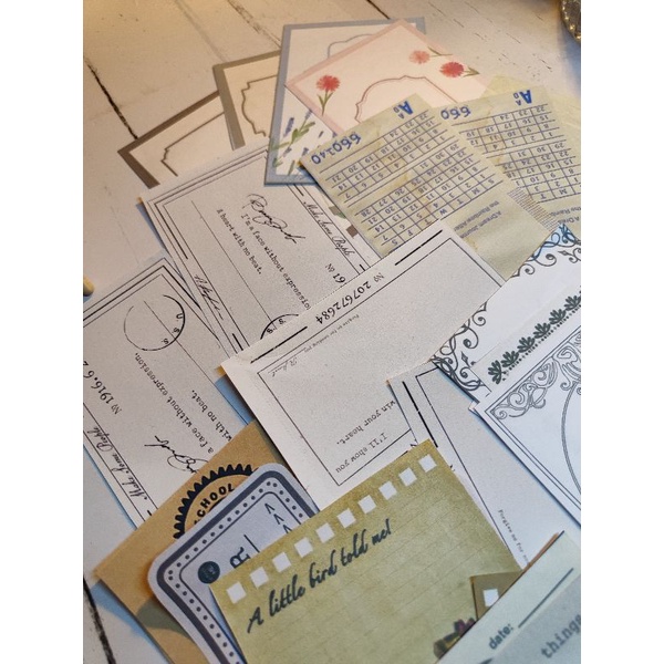 mixed retro/antique notepads for journaling 69pcs | Shopee Philippines