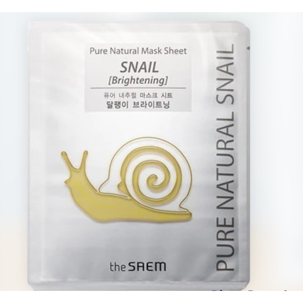 Sale! Pure Natural Mask Sheet SNAIL BRIGHTENING Pure Natural Snail ...