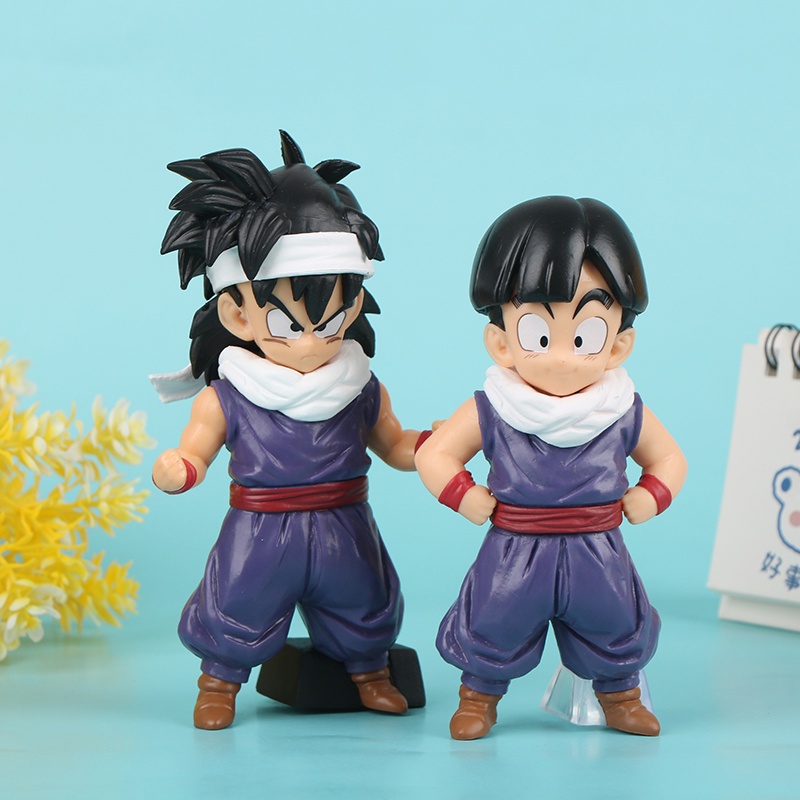 12cm Anime Dragon Ball Childhood Son Gohan PVC Model Toys Goku Son Kids ...