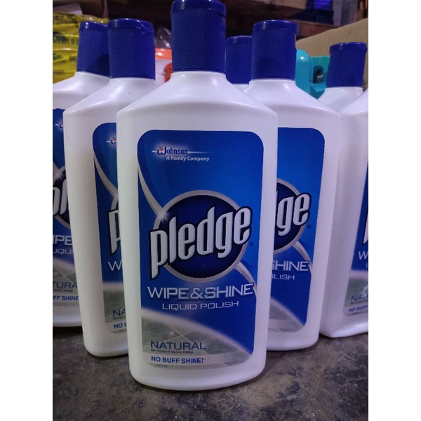 Pledge wipe & shine liquid polish natural 500ml | Shopee Philippines