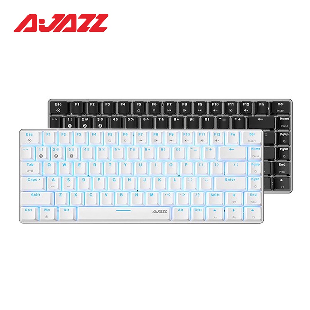 Ajazz AK33 82 Keys 75% Dual-Mode Wireless Mechanical Gaming Keyboard Single Light | Shopee ...